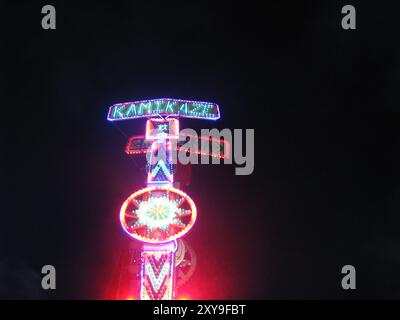 The Kamikaze ride at the Loja Fair in Ecuador Stock Photo - Alamy