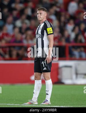 Harvey Barnes of Newcastle United during the pre-game warm up ahead of ...