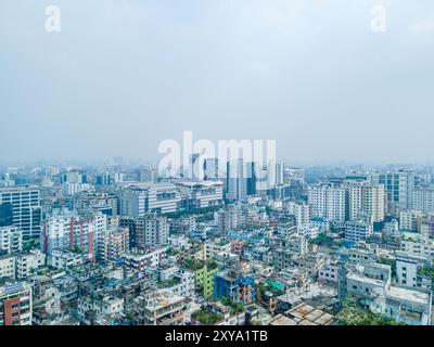 Panoramic Aerial View of Dhaka City - Vibrant Urban Landscape of ...