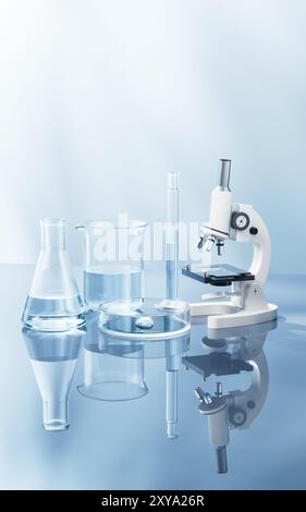 3D rendering, laboratory chemicals Stock Photo - Alamy