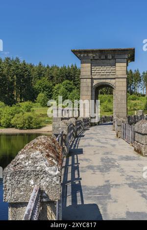 The dam at the Alwen Reservoir, Conwy, Wales, UK Stock Photo - Alamy