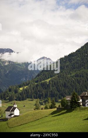 Typical view of the Swiss alps, valleys and mountains Stock Photo - Alamy