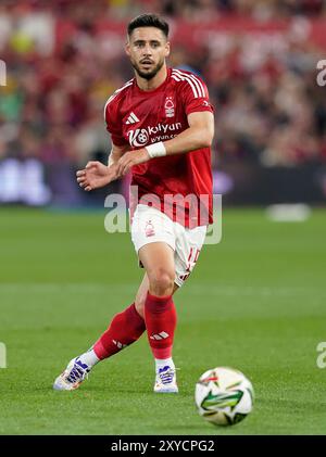 Eric da Silva Moreira of Nottingham Forest in the pregame warmup ...