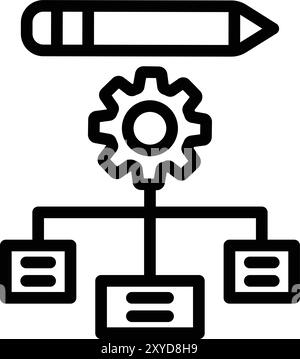 Solid framework linear icons set. Structure, Foundation, Stability, Durability, Dependability ...