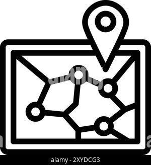Railway map Vector Icon Design Illustration Stock Vector Image & Art ...