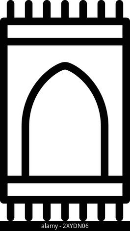 Sajadah Simple vector icon. Illustration symbol design template for web ...