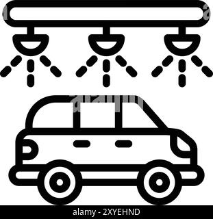 car wash vector icon editable stroke outline icons for web and mobile ...