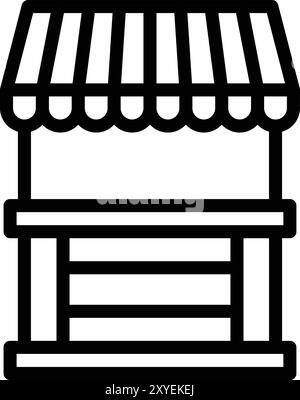 Food stall icons set vector color Stock Vector Image & Art - Alamy