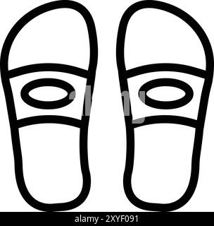 Slippers vector icon. Modern vector illustration concepts. Easy to edit and customize Stock ...
