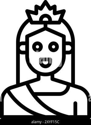 Isolated queen icon Royalty icon Vector Stock Vector Image & Art - Alamy