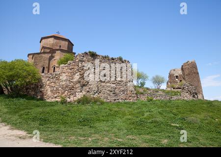Jvari Monastery exterior, it is a sixth-century Georgian Orthodox ...
