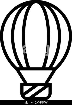 hot air balloon vector icon modern simple vector illustration Stock ...