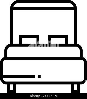 bed icon vector illustration simple design Stock Vector Image & Art - Alamy