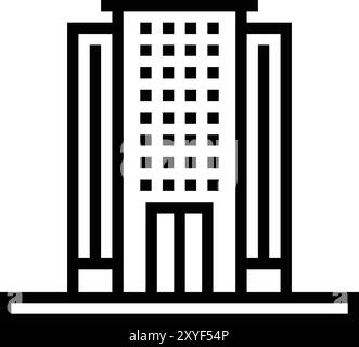 Hotel Simple vector icon. Illustration symbol design template for web ...