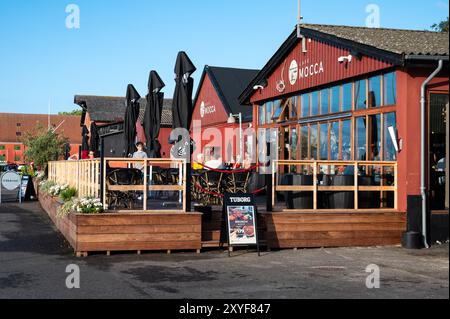 Praesto, Seeland, Denmark, July 22, 2024 - Colorful houses at the ...