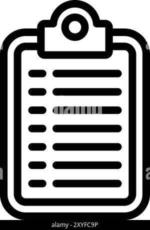 Clipboard Simple vector icon. Illustration symbol design template for ...