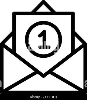 Mailbox Simple vector icon. Illustration symbol design template for web mobile UI element ...