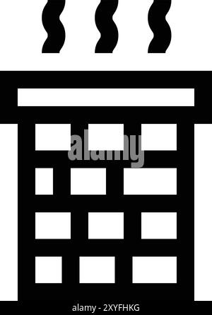Chimneys icon vector image Stock Vector Image & Art - Alamy