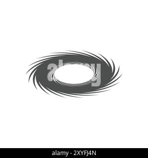 Retro Typhoon Cyclone Hurricane Tempest Logo Design Vector Stock Vector ...