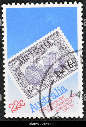 AUSTRALIA - CIRCA 1931: A Stamp printed in AUSTRALIA shows the ...