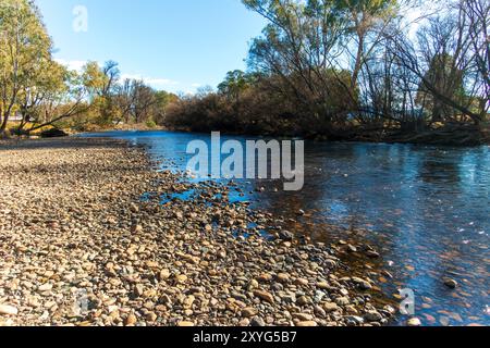 Photograph of the Tumut River flowing peacefully through the regional ...