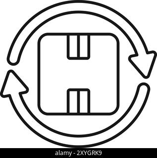 Reverse Logistics concept. Circular flow demonstrating product returns ...