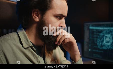 Developer having complex emotions while updating artificial intelligence machine learning ...