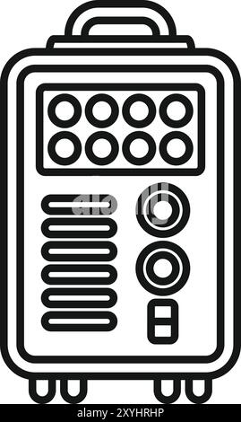 Inverter welding machine for welding work, showing control panel with ...