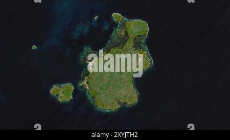 Cuyo Island in the Sulu Sea, belonging to Philippines, isolated on a ...