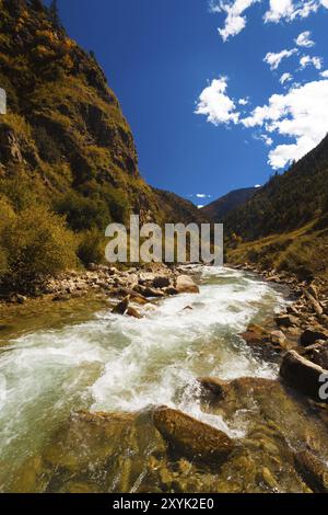 A vertical view of the small Himalayan town of Lukla Stock Photo - Alamy