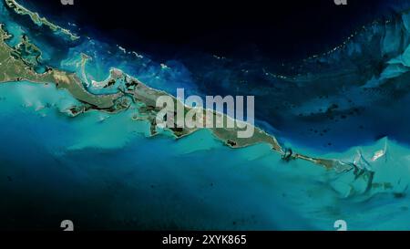 Little Exuma Island in the North Atlantic Ocean, belonging to Bahamas ...