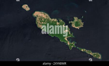 Lubang Island in the Philippine Sea, belonging to Philippines, isolated ...