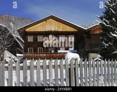 Austria, rural mountain village Obertilliach in Lesachtal valley Stock ...