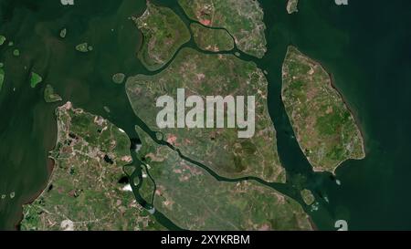 Pulau Papan in the South China Sea on a colored elevation map Stock ...