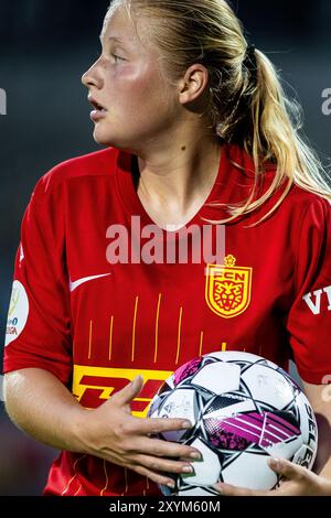 Farum, Denmark. 29th, August 2024. Sarah Tofft of FC Nordsjaelland seen ...