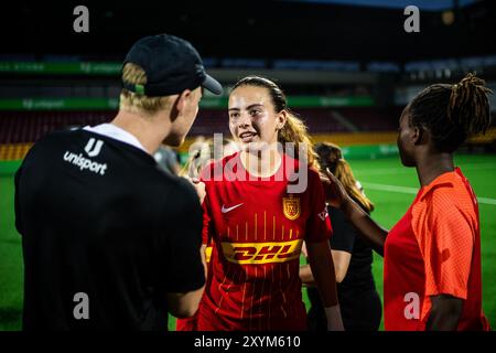 Farum, Denmark. 29th, August 2024. Sarah Tofft of FC Nordsjaelland seen ...