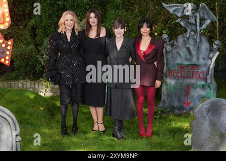(left-right) Catherine O'Hara, Monica Bellucci, Michael Keaton, Winona Ryder, Jenna Ortega ...