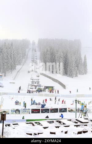 Kopaonik, Serbia - January 18, 2016: Panorama of ski resort Kopaonik ...