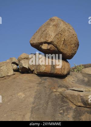Beautiful granite boulder in Karnataka, India, Asia Stock Photo - Alamy