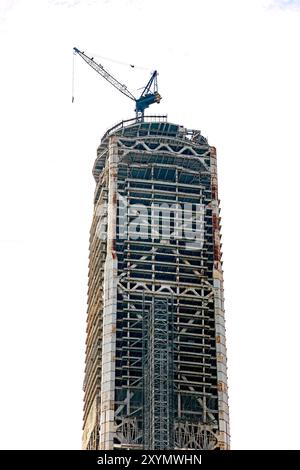 The Goldin Finance 117 Tower, an unfinished supertall skyscraper tower ...