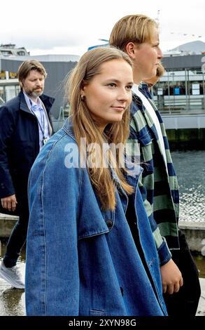 Geiranger, Norway. 30th Aug, 2024. Prince Sverre Magnus, Amalie Giæver ...