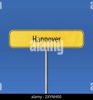 Hannover - town sign, place name sign Stock Photo - Alamy