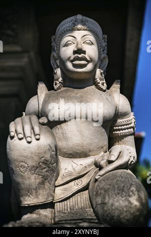 Female temple figure, head, face, woman, calm, Hinduism, relaxation ...