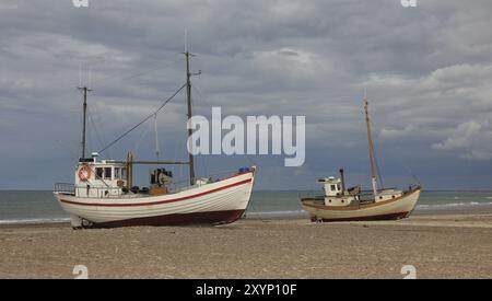 Summer scene at Thorup beach, Denmark Stock Photo - Alamy