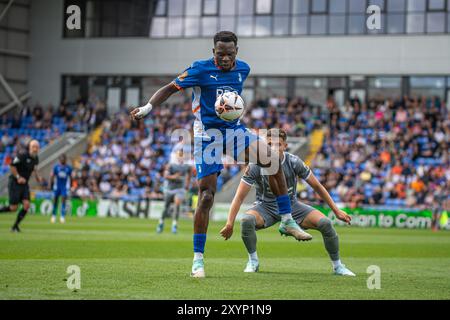 Oldham Athletic's Mike Fondop during the Vanarama National League match ...
