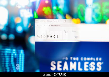 In this photo illustration, the Medpace Holdings Inc company logo is ...