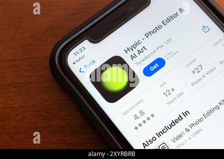 Hypic app seen in the App Store on an iPhone. Hypic is an all-in-one ...