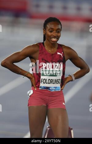 Ayomide FOLORUNSO (ITA) competes in the 400m Hurdles Women during the ...