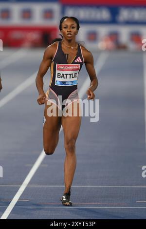 Anavia BATTLE (USA) competes in 200m Women during the IAAF Wanda ...
