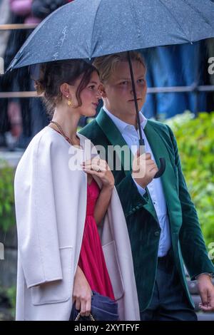 Geiranger 20240830. Prince Sverre Magnus and Amalie Giæver MacLeod on ...
